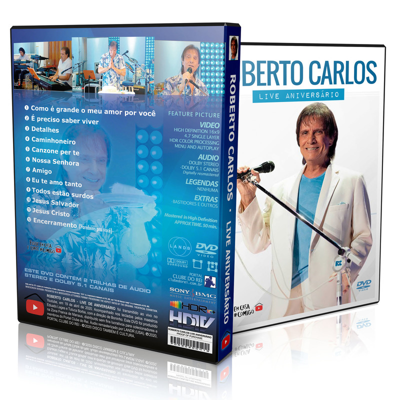 Dvd Roberto Carlos Live Aniversário - CLUBE DO REI