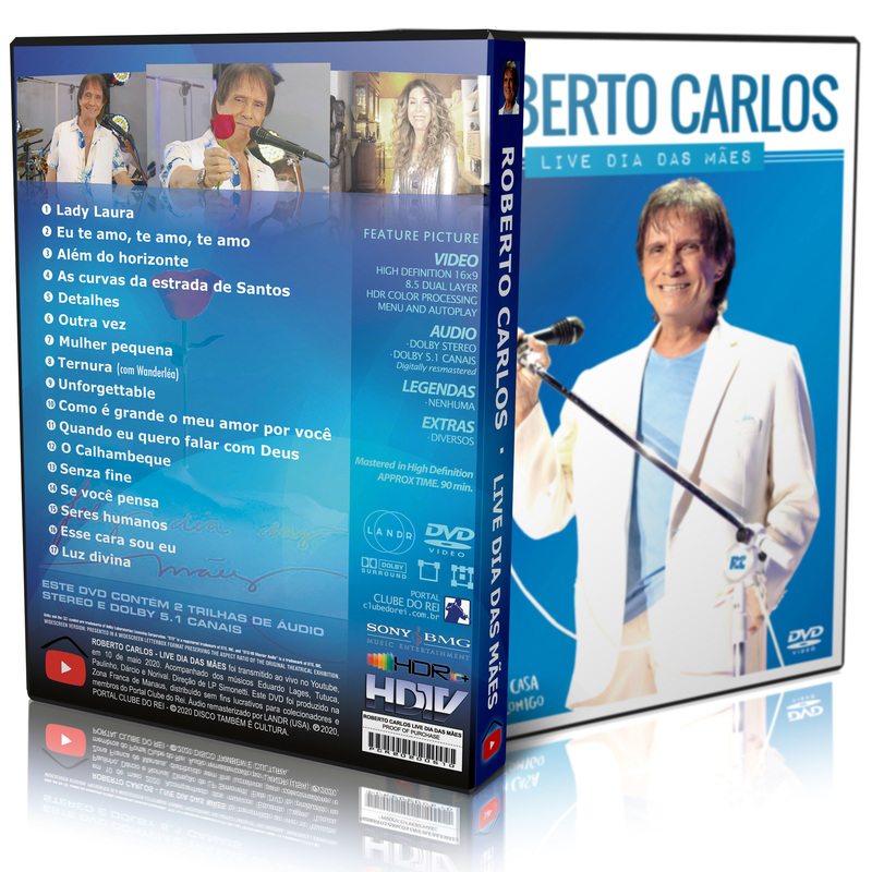 Dvd Roberto Carlos Live Dia Das Mães - CLUBE DO REI